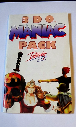 3DO Maniac Pack Guide Booklet Interplay Panasonic Instruction Manual ...