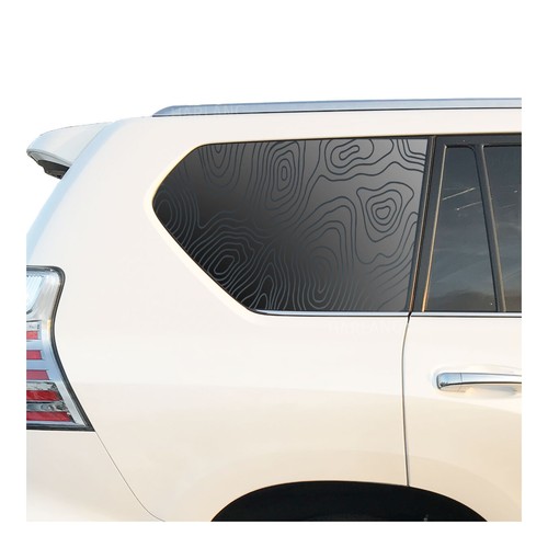 Topography Map Topographic Scene Decals for Lexus GX460 window 2010 ...