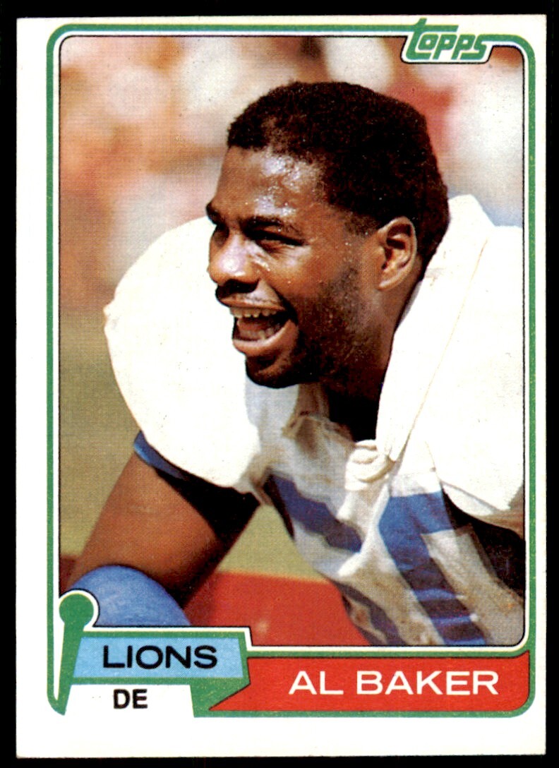 1981 *TOPPS AL BAKER. DETROIT LIONS #175 | eBay
