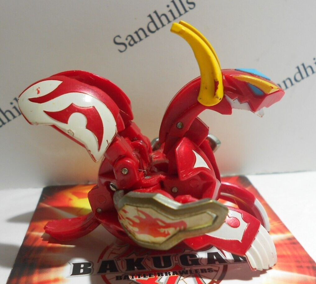 Bakugan Gren Dragaon Red Pyrus BakuTech 520G & matching card | eBay