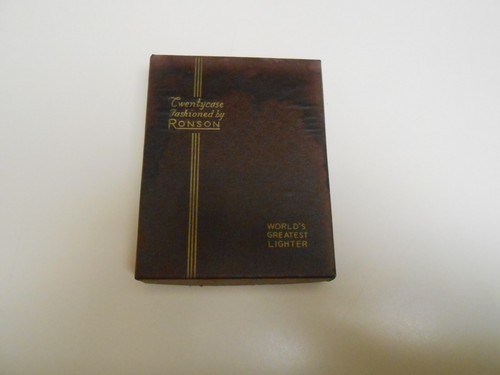 Ronson 1930's Lighter/Cigarette Case With Ronson Twenty Case Box And ...