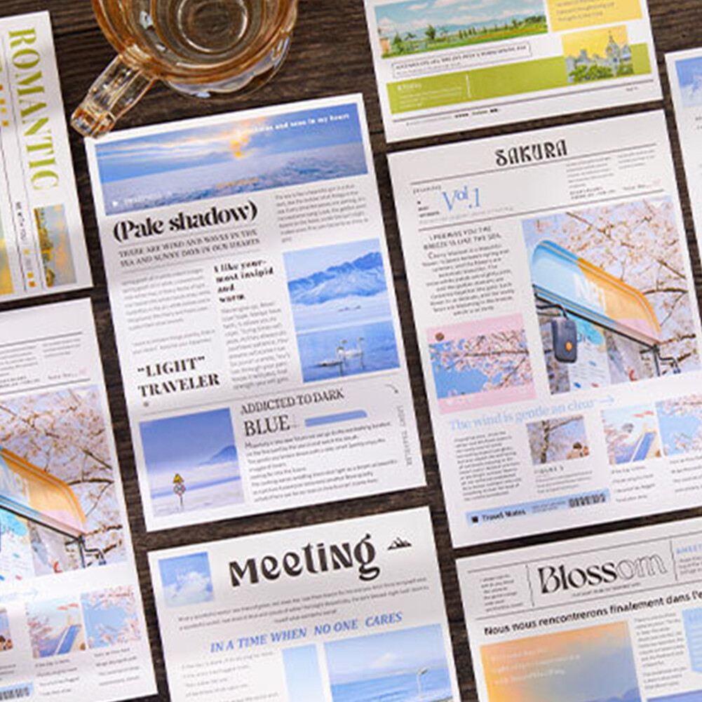 10PCS Aesthetic Decor Stationery Paper Sticker (Travel Notes) | eBay