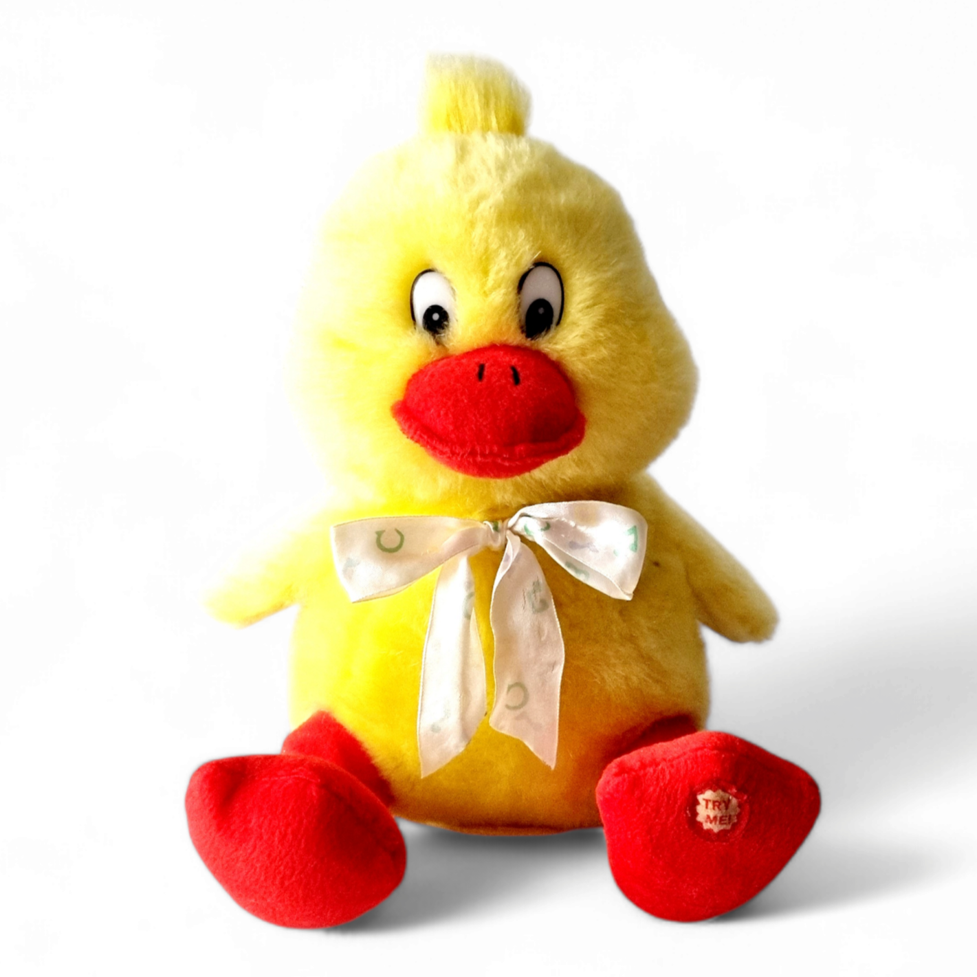 Vintage Item International Singing Duck Yellow Color 10" Animated Plush ...