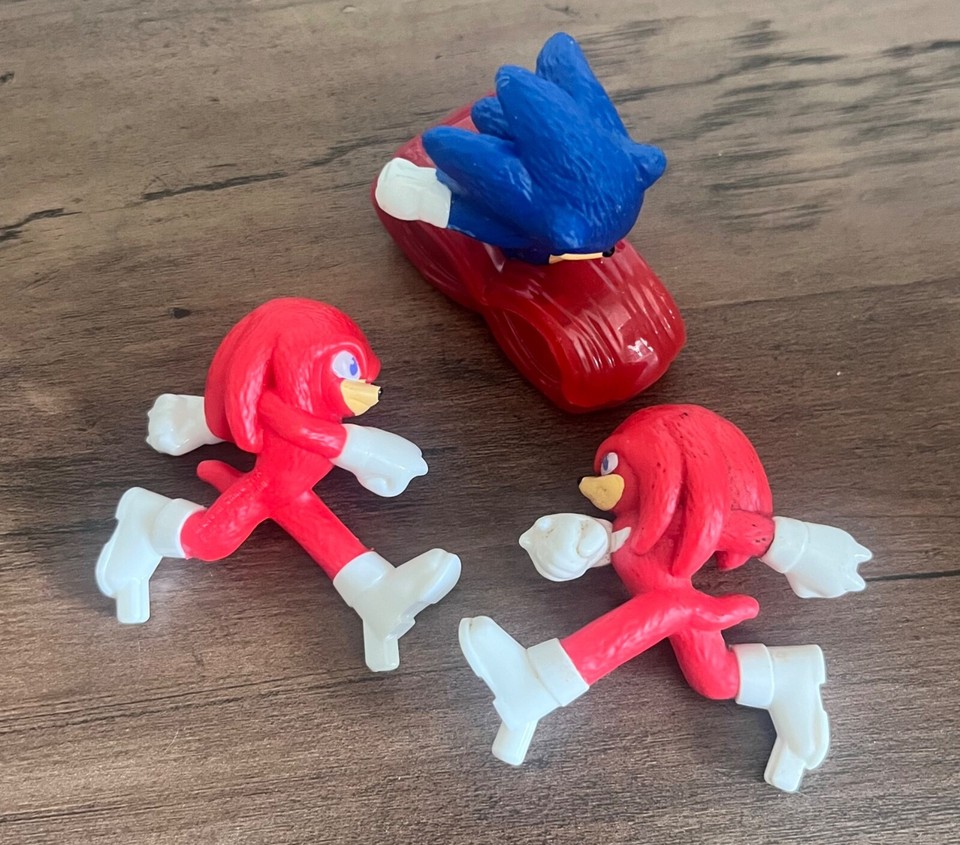 Sonic The Hedgehog Knuckles Action Running Figure Collectible Set 3 | eBay