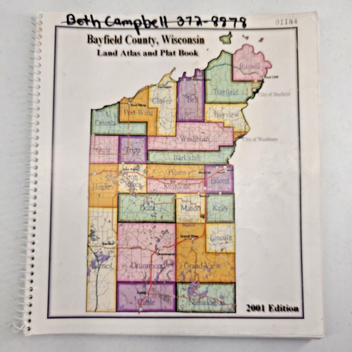 Bayfield County Wisconsin Land Atlas and Plat Book 2001 Edition | eBay ...