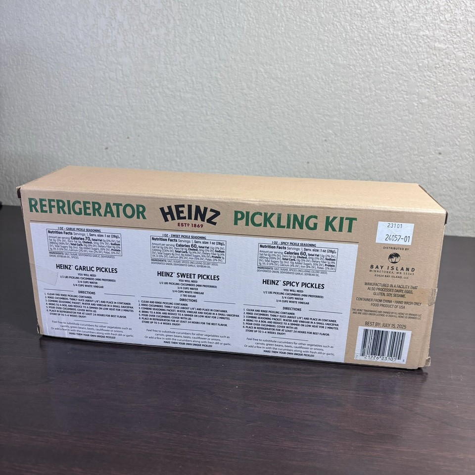 Heinz 10 Minute Prep Refrigerator Pickling Kit - Make Perfect Pickles ...