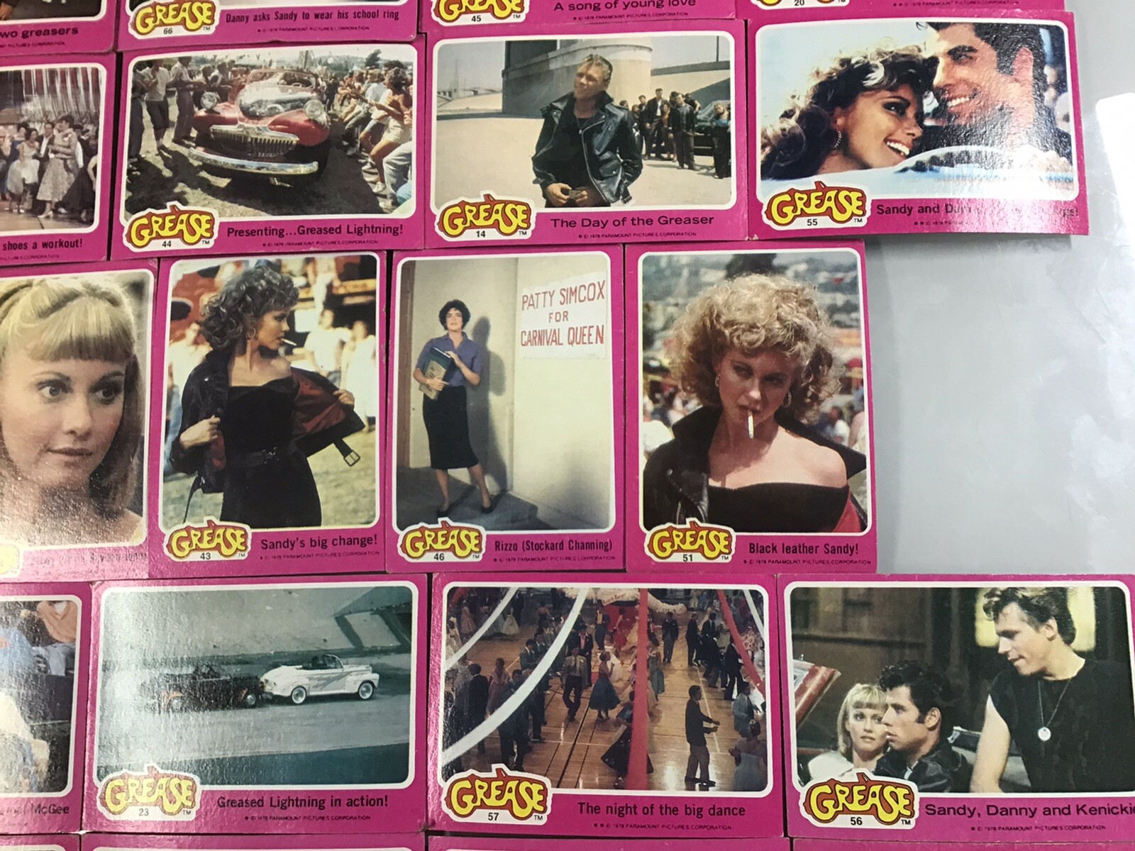 Collectible "Grease" Trading Cards 1978 Paramount Pictures - Lot Of 42 ...