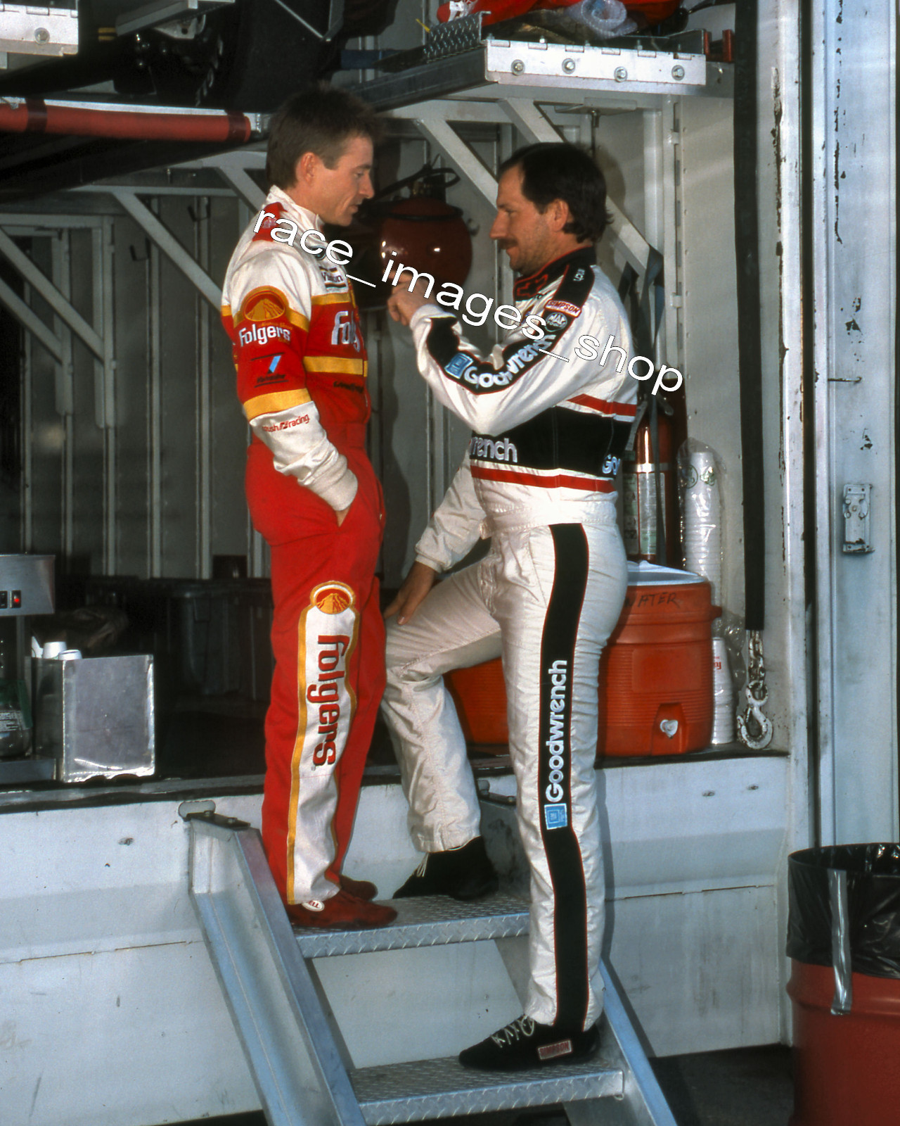 DALE EARNHARDT GOODWRENCH & MARK MARTIN FOLGERS CLOSE-UP 8x10 GLOSSY ...