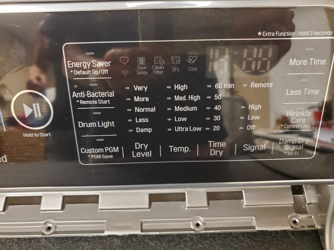 LG Dryer Control Panel Assembly AGL75452954 EBR86268008 For DLG7301VE ...