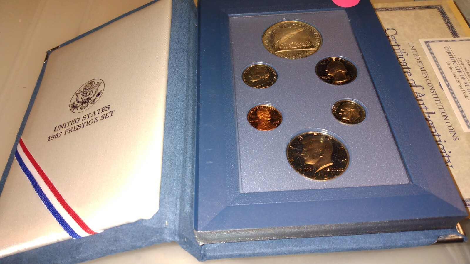 1987 Prestige Proof Set plus 1996 .999 silver Las Vegas Gaming Token | eBay