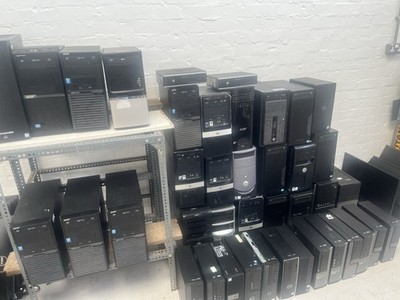 JOB LOT OF 41 PC BASE UNITS i3, i5,i7,AMD & PENTIUM IDEAL FOR RESELLING ...