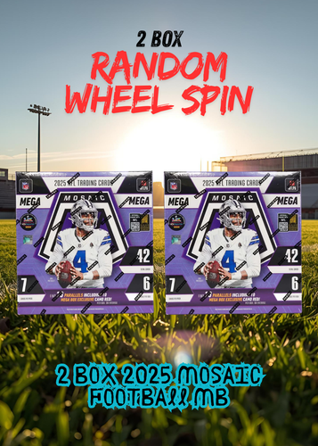 2 Box 2025 Mosaic Football MB Random Wheel Spin WDD | eBay