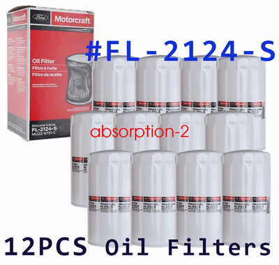 Genuine 12P Powerstroke Motorcraft Oil Filters FL-2124-S For 11-23 Ford ...