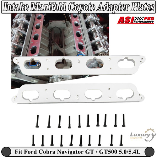 Intake Manifold Coyote Adapter Plates Fit Ford Cobra Navigator GT/GT500 ...