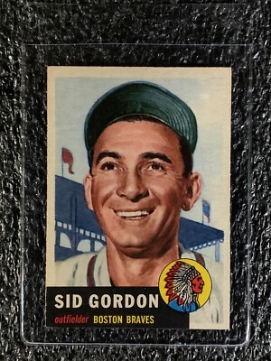 1953 Topps Baseball #117 Sid Gordon VG/EX | eBay