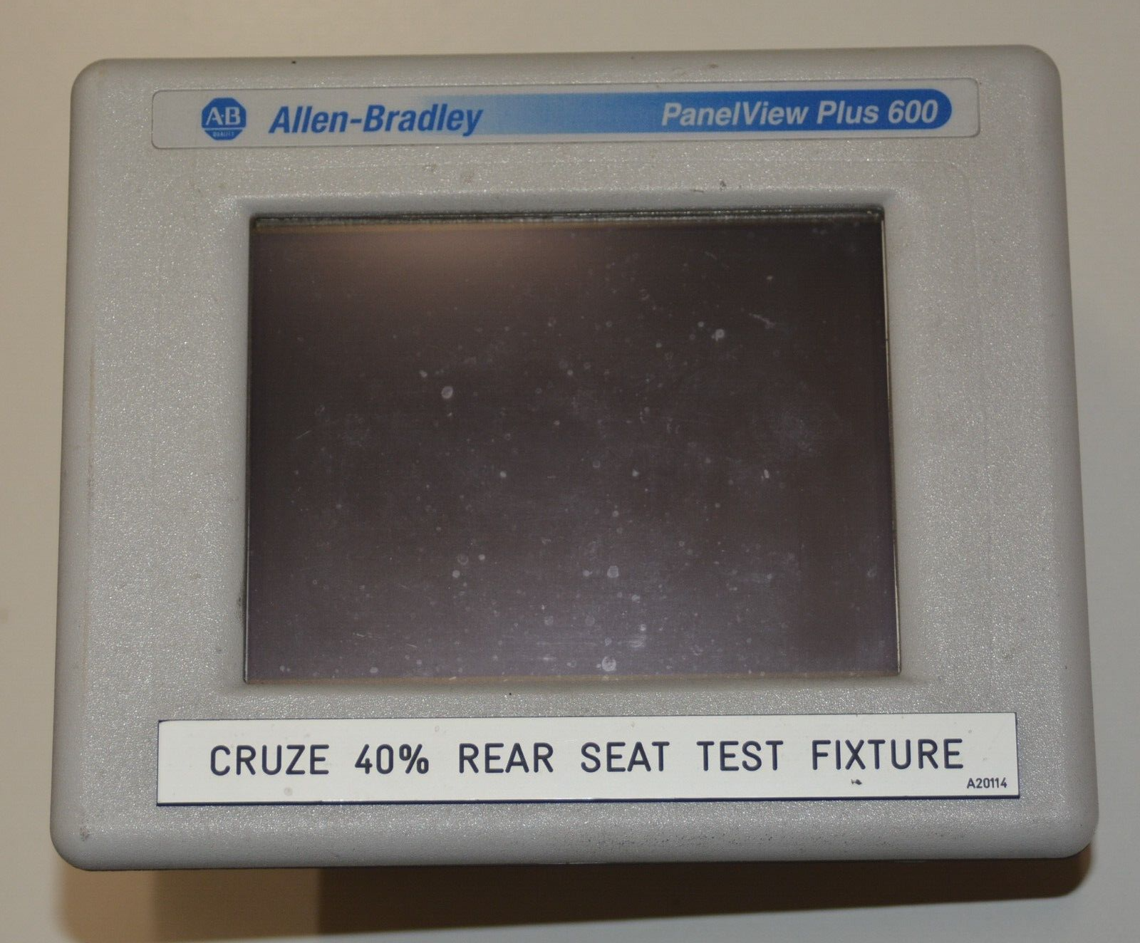 Allen Bradley PanelView PLUS 600 2711P-T6C20D ser C HMI TOUCH DISPLAY ...