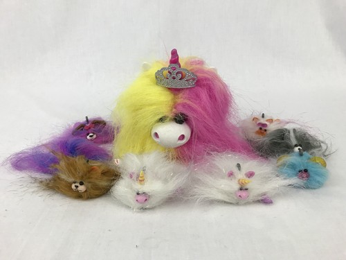 Kachooz Interactive Unicorn Princess + 8 Moops Pencil Topper Charms Lot ...