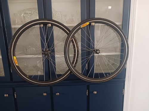 NOS Vintage Bike Rims Velocity Alloy Deep V Aerohead Rim Set 28 Hole w ...