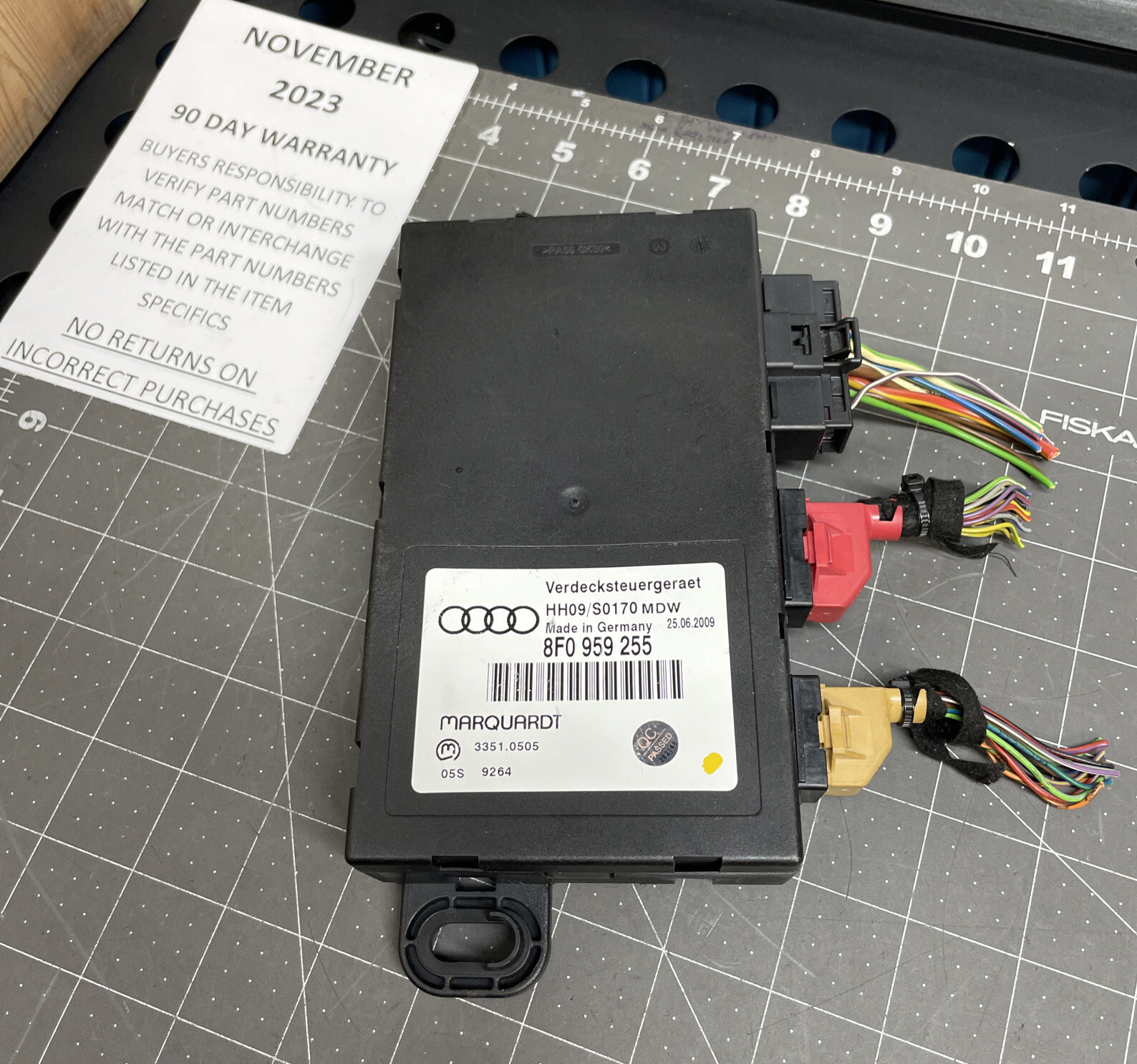 2010 2017 AUDI A5 RS5 S5 CONVERTIBLE TOP ROOF CONTROL MODULE UNIT ...