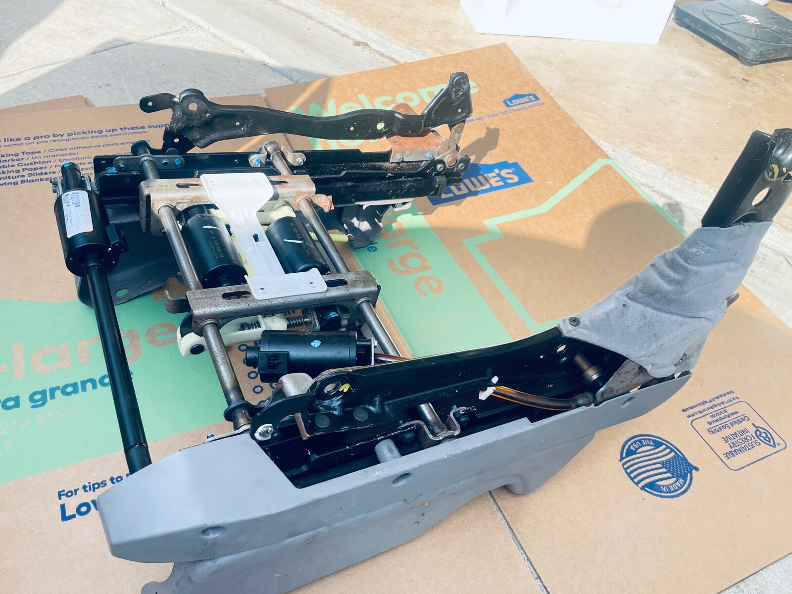 2005-2008 honda pilot driver seat adjuster track 81660-S3V-A40 oem | eBay