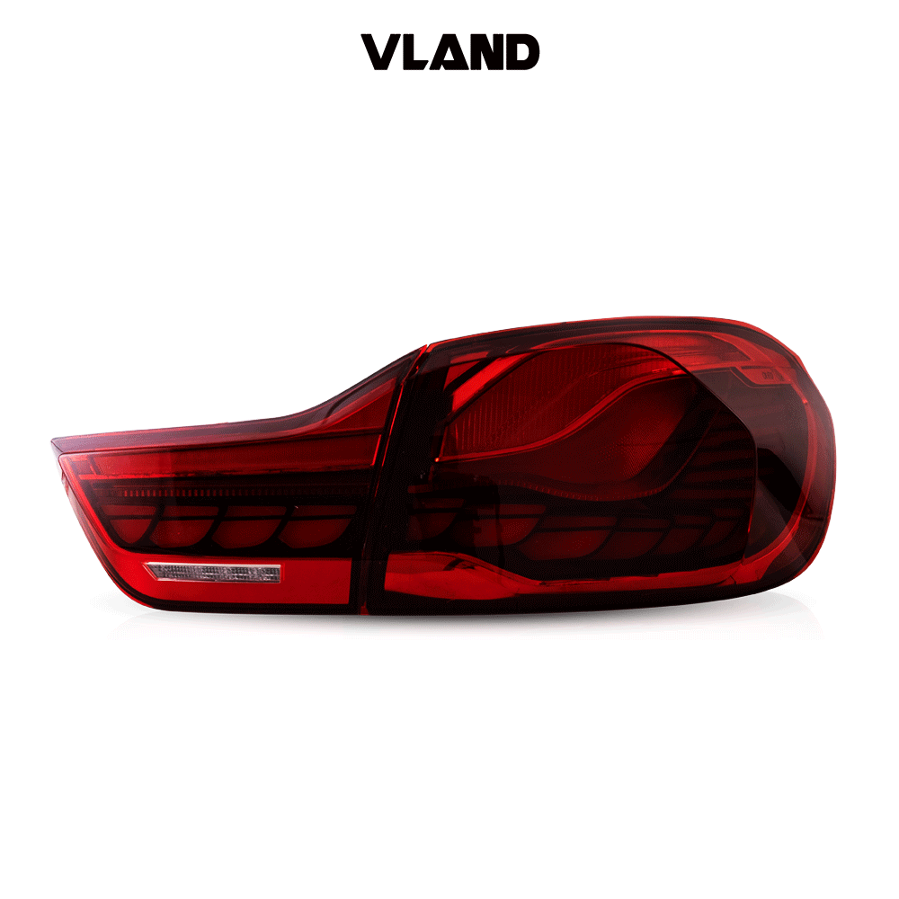 For 14-20 BMW F32 F33 F36 F82 F83 Full LED Tail Lights RED Lens BMW M4 ...