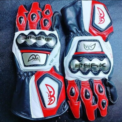 Berik Motorcycle Leather Racing Gloves Motorbike Riding Gloves All ...
