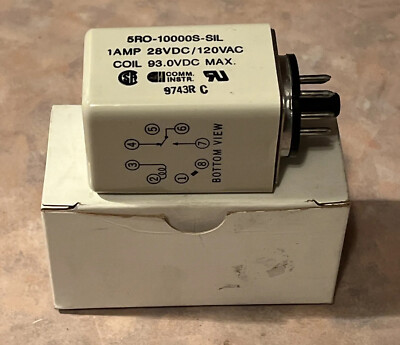 Comm. Instruments-5RO-10000S-SIL Relay-1 AMP-28VDC/120VAC-COIL-93.0VDC ...