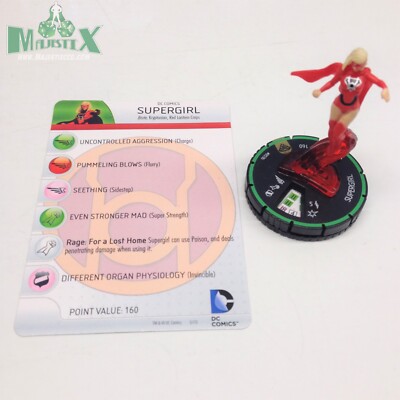 Heroclix Superman / Wonder Woman set Supergirl (Red) #053b Prime figure ...