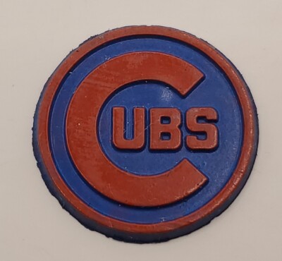 Vintage Chicago Cubs Standing Board Baseball Fridge Rubber Team Logo ...