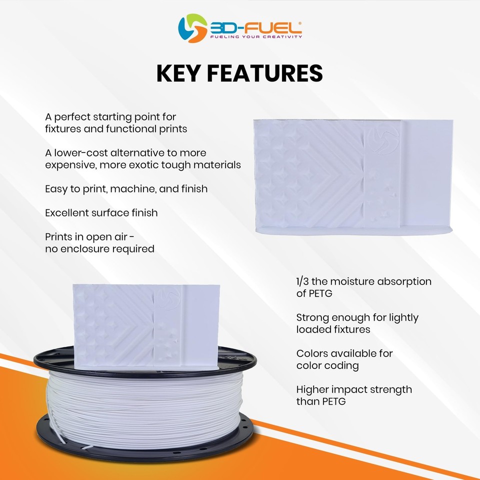 3D-Fuel Tough Pro PCTG Filament for 3D Printing, Better Than PETG F ...