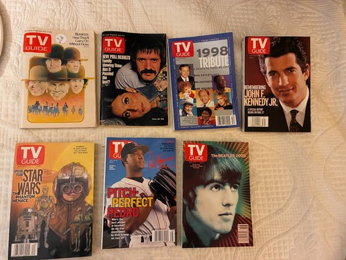 7 issues TV GUIDE magazine lot - 1972 , 1976 and5 from the 1990's, | eBay