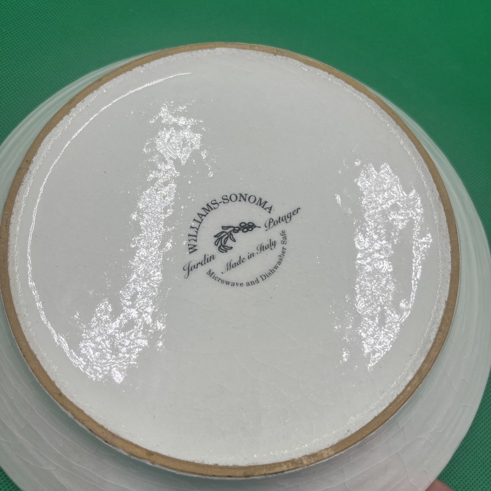 WILLIAMS SONOMA Yellow Pepper Pasta Bowl Jardin Potager Soup Salad ...