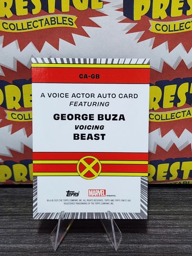 2025 Topps Finest Marvel X-Men '97 George Buza As The Beast Auto ...