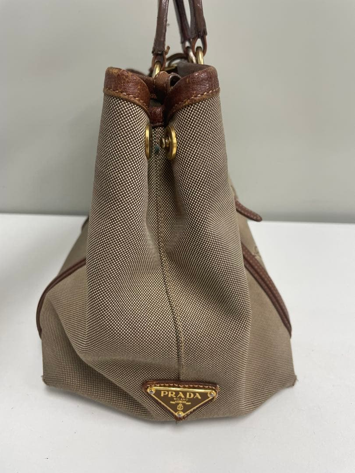 Borsa a 2 vie jacquard con logo PRADA (JP) | eBay