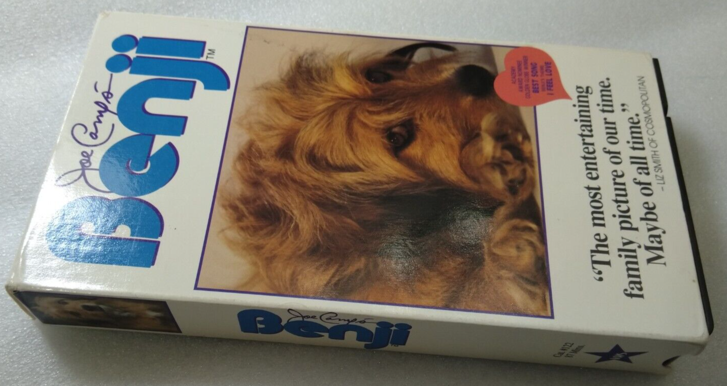 VHS Joe Camp's Benji, The Original Hit Movie (VHS, 1973, Mulberry ...