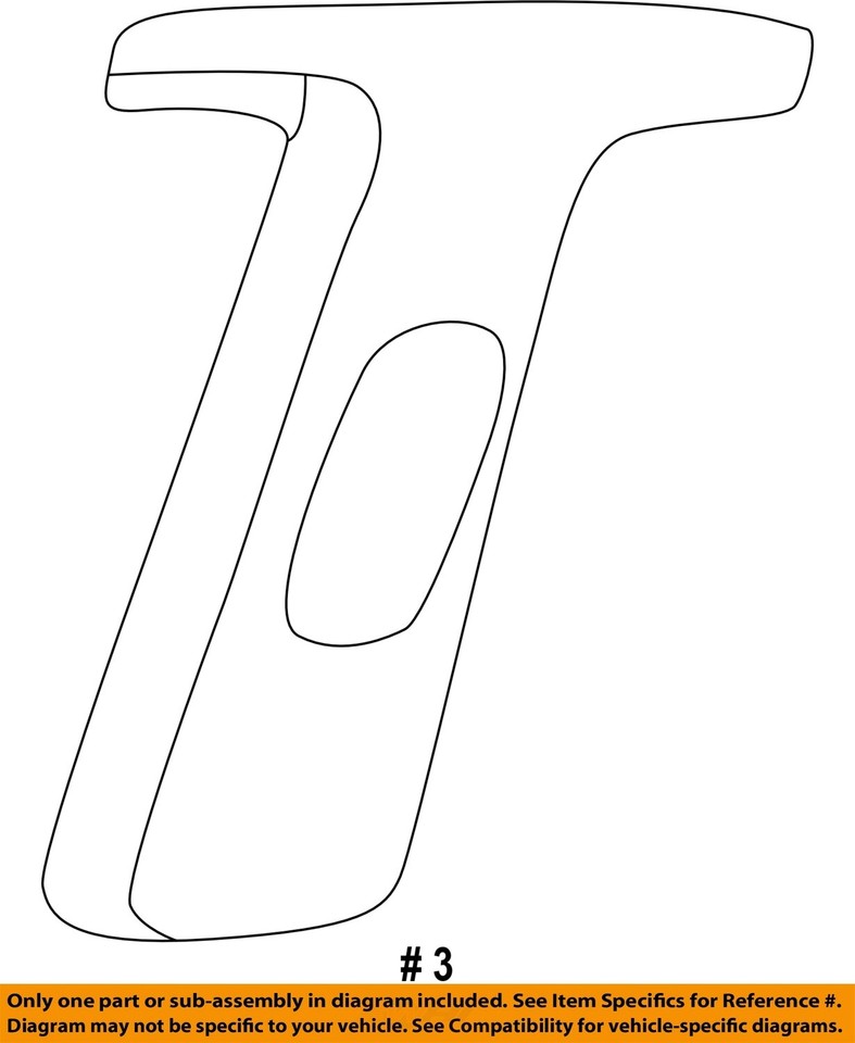 FORD OEM 08-11 Town Car Interior Trim-Upr Ctr Plr Trim 7W1Z5424356AC | eBay