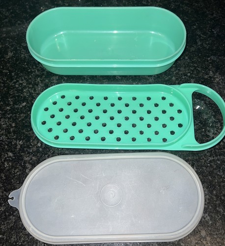 vintage tupperware oval cheese/ veggie saver with grater | eBay