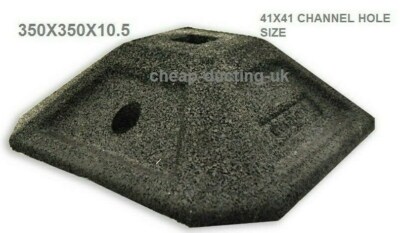 350x350 H-Frame Rubber Foot Strut, Dura Foot, Uni-strut, Ventilation ...