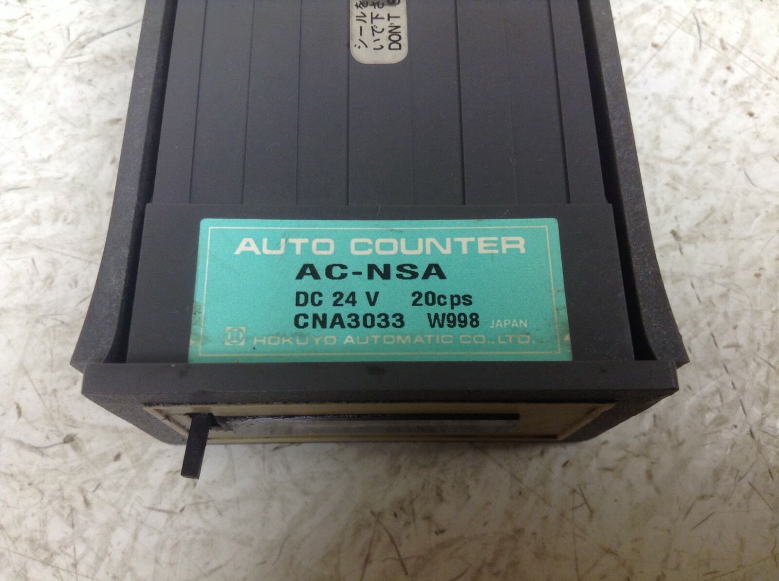 Hokuyo Automatic AC-NSA Auto Counter 24 VDC 20 cps ACNSA (TSC) | eBay
