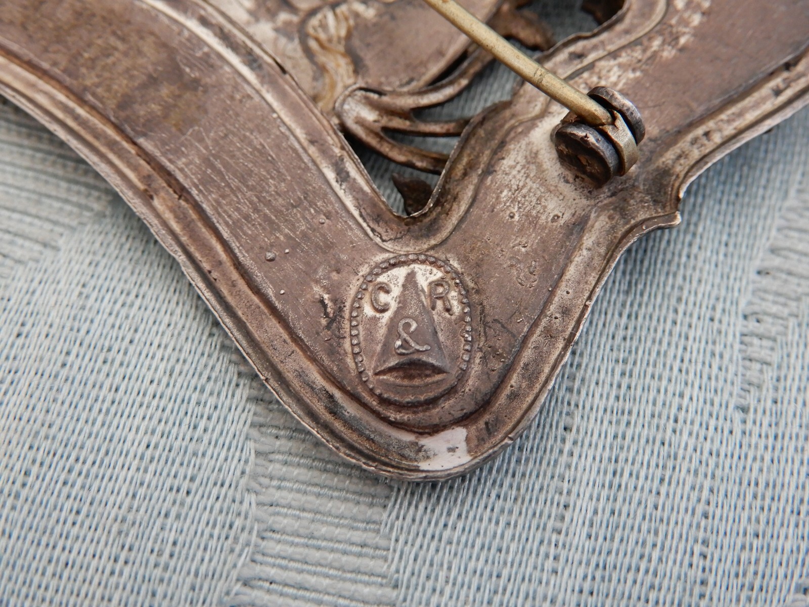 Large Antique American "Charles R Hettel" Art Nouveau ladies sash ...