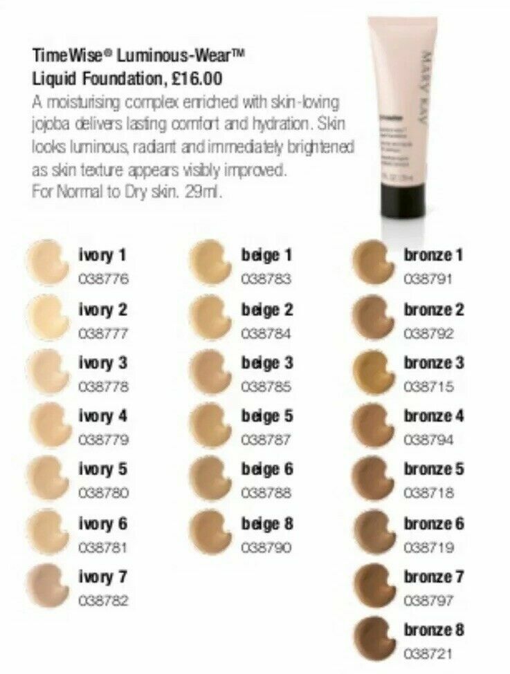 Mary Kay Timewise Foundation Shades - Infoupdate.org