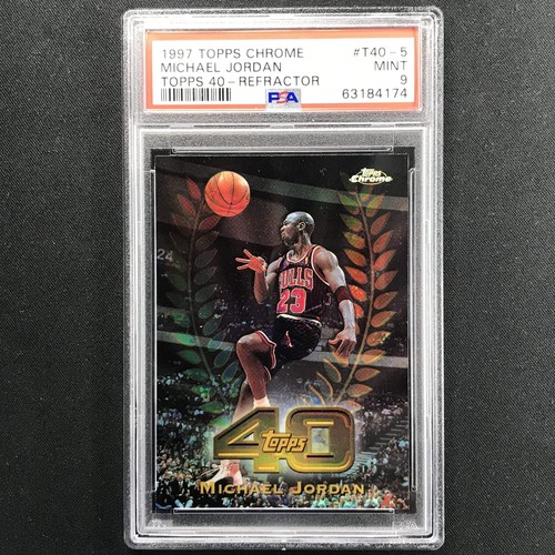1997-98 Chrome Michael Jordan Topps 40 Refractor No T40-5 Psa 9 174 | eBay