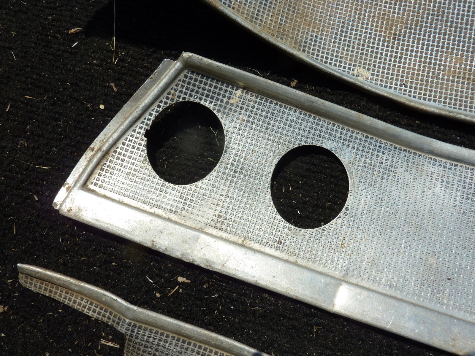 1957 57 Chevy Bel Air Center Dash Gauge Bezel Aluminum Molding Trim ...