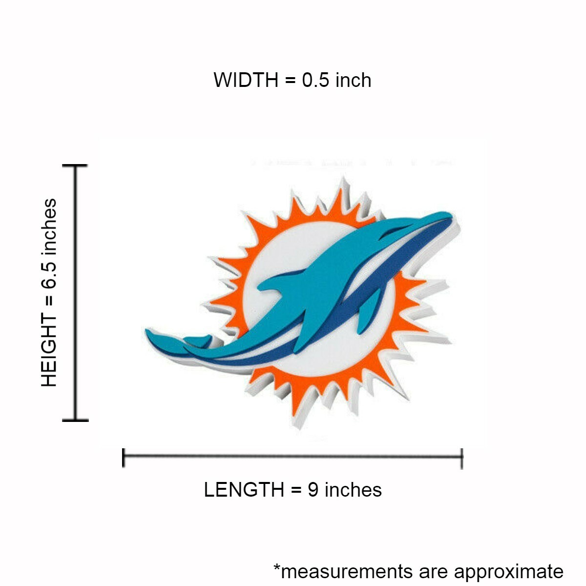 New NFL Miami Dolphins Gold Color Fan Chain Necklace Foam | eBay