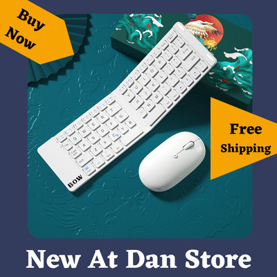 Bow Hangshi Bluetooth Keyboard And Mouse Set - Portable and Wireless ...