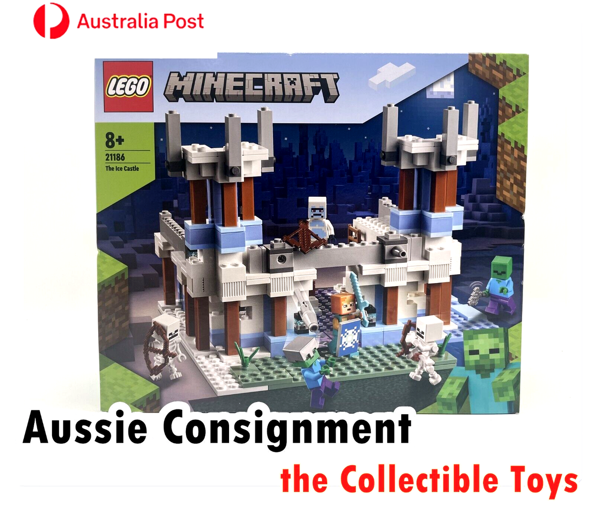 Lego Minecraft Castle Certified Used Set 21186 Minecraft The Ice