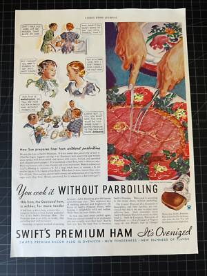 Vintage 1934 Swift’s Ham Print Ad | eBay