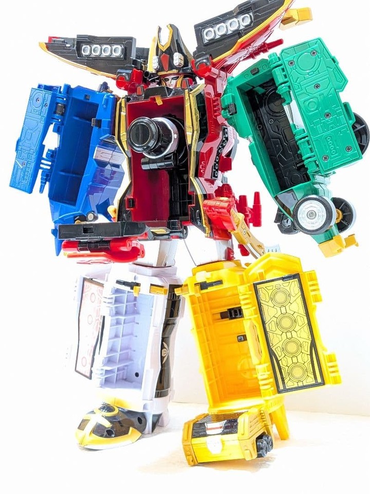 Power Rangers Super Megaforce Gokaiger Megazord Machine 5p set BANDAI ...