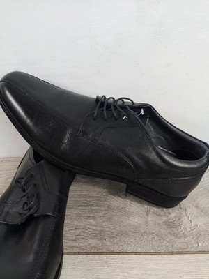 Matalan Soleflex Men’s Black Leather Formal Shoes UK 11 EU 45 Office ...