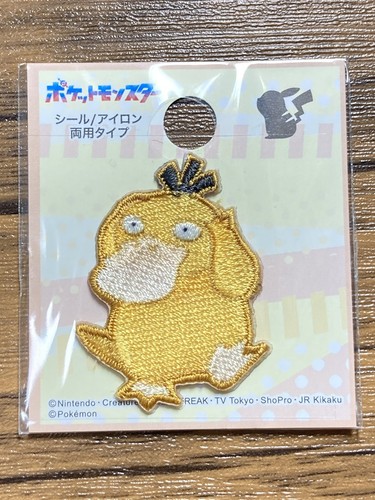 Pocket Monsters Official Seal/ Iron On Patch Psyduck Pokemon JAPAN ...